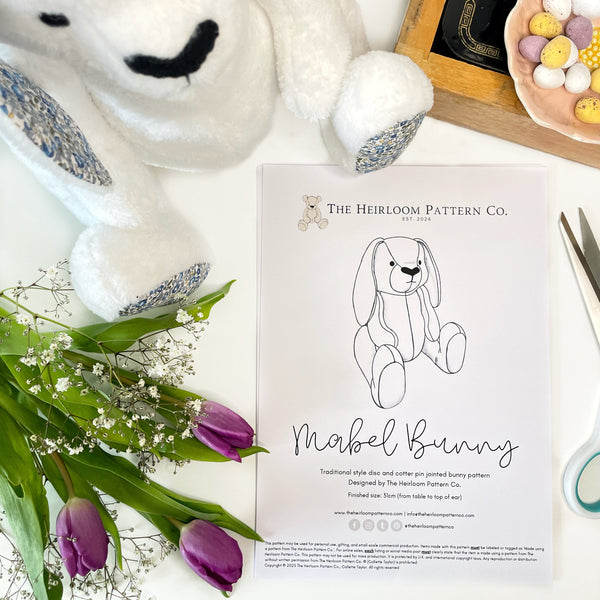 Mabel Memory Bunny Sewing Pattern – The Heirloom Pattern Co.