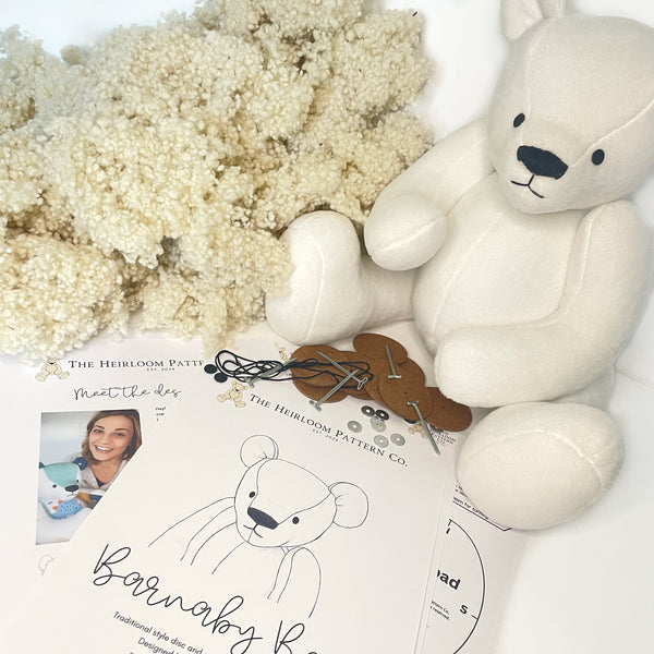Barnaby Memory Bear Sewing Kit – The Heirloom Pattern Co.